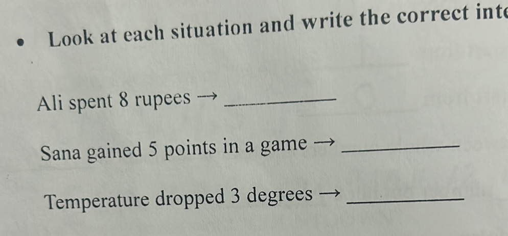 Look at each situation and write the correct | StudyX