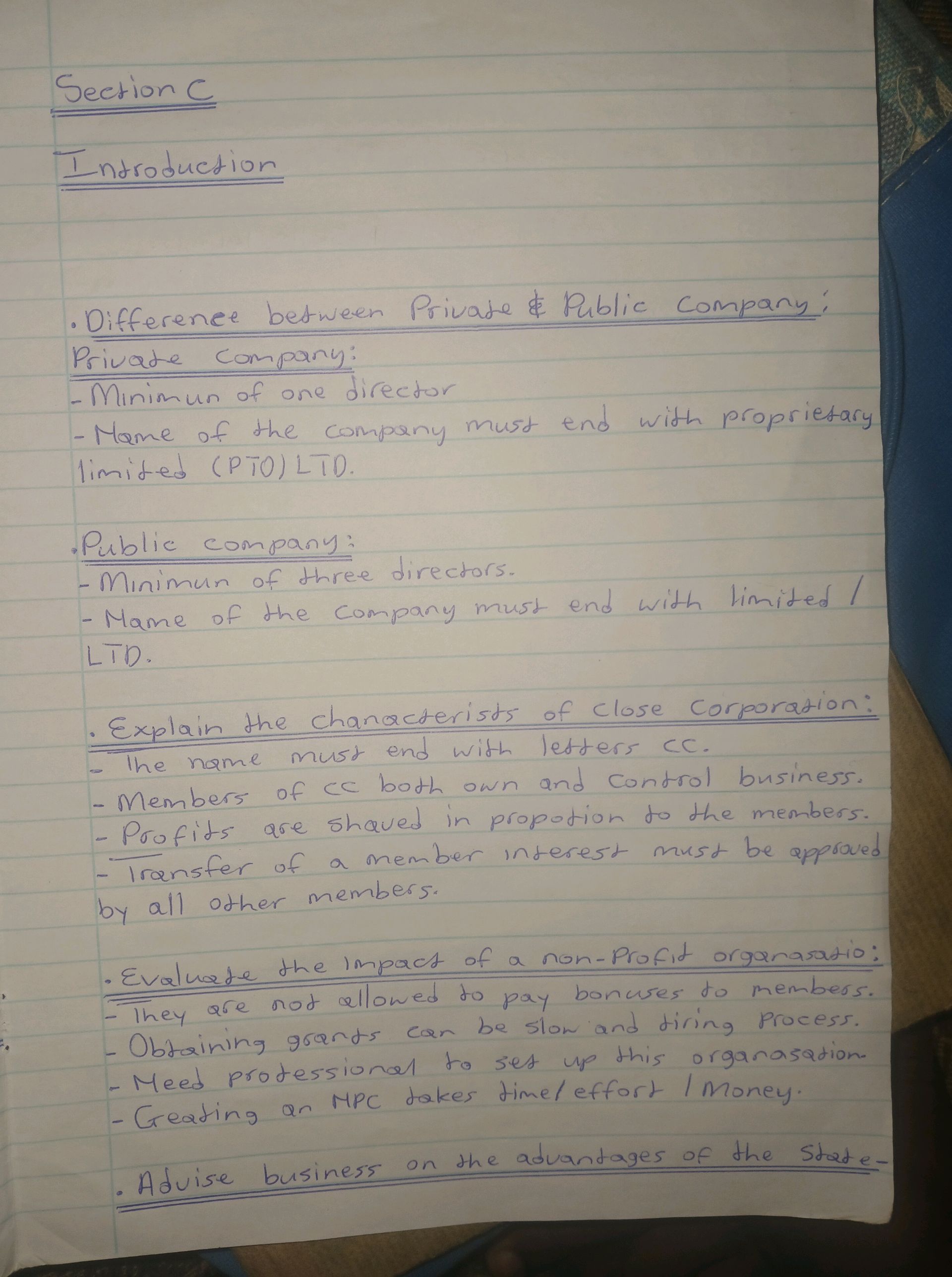 Difference between Private Public | StudyX