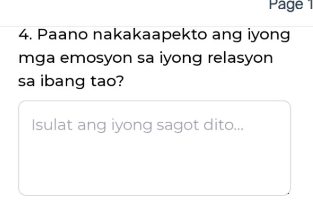 4. Paano nakakaapekto ang iyong mga emosyon | StudyX