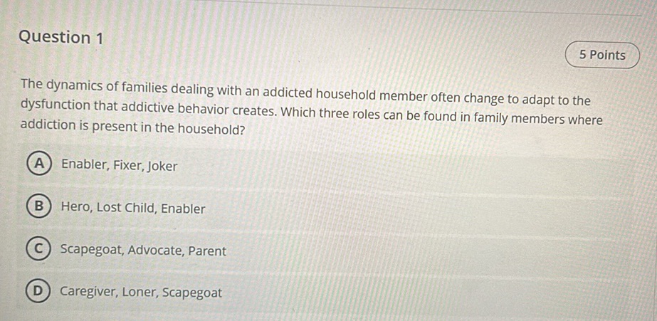 The dynamics of families dealing with an | StudyX