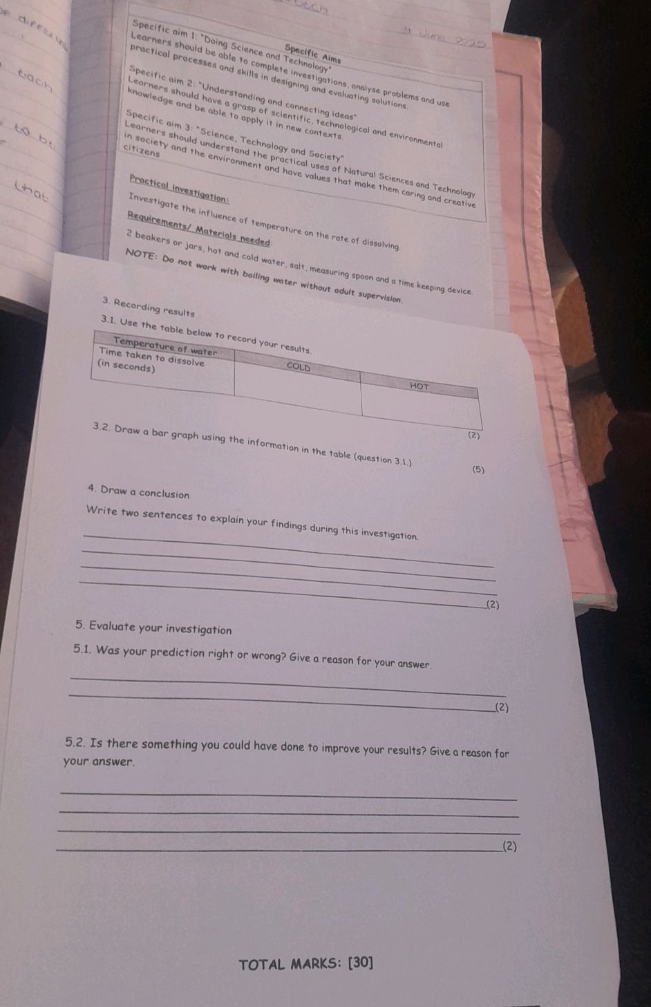 3. Recording results 3.1. Use the table | StudyX