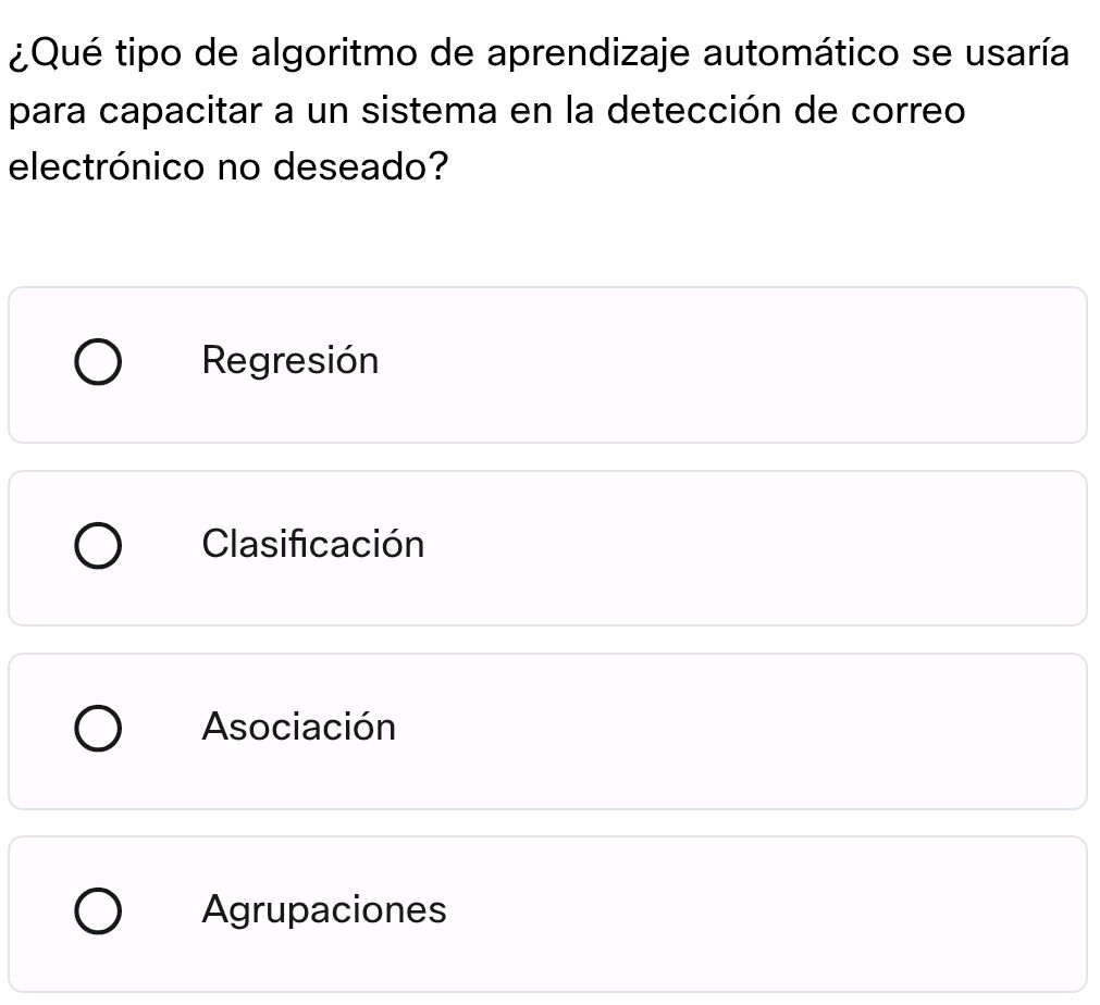 ¿Qué tipo de algoritmo de aprendizaje | StudyX