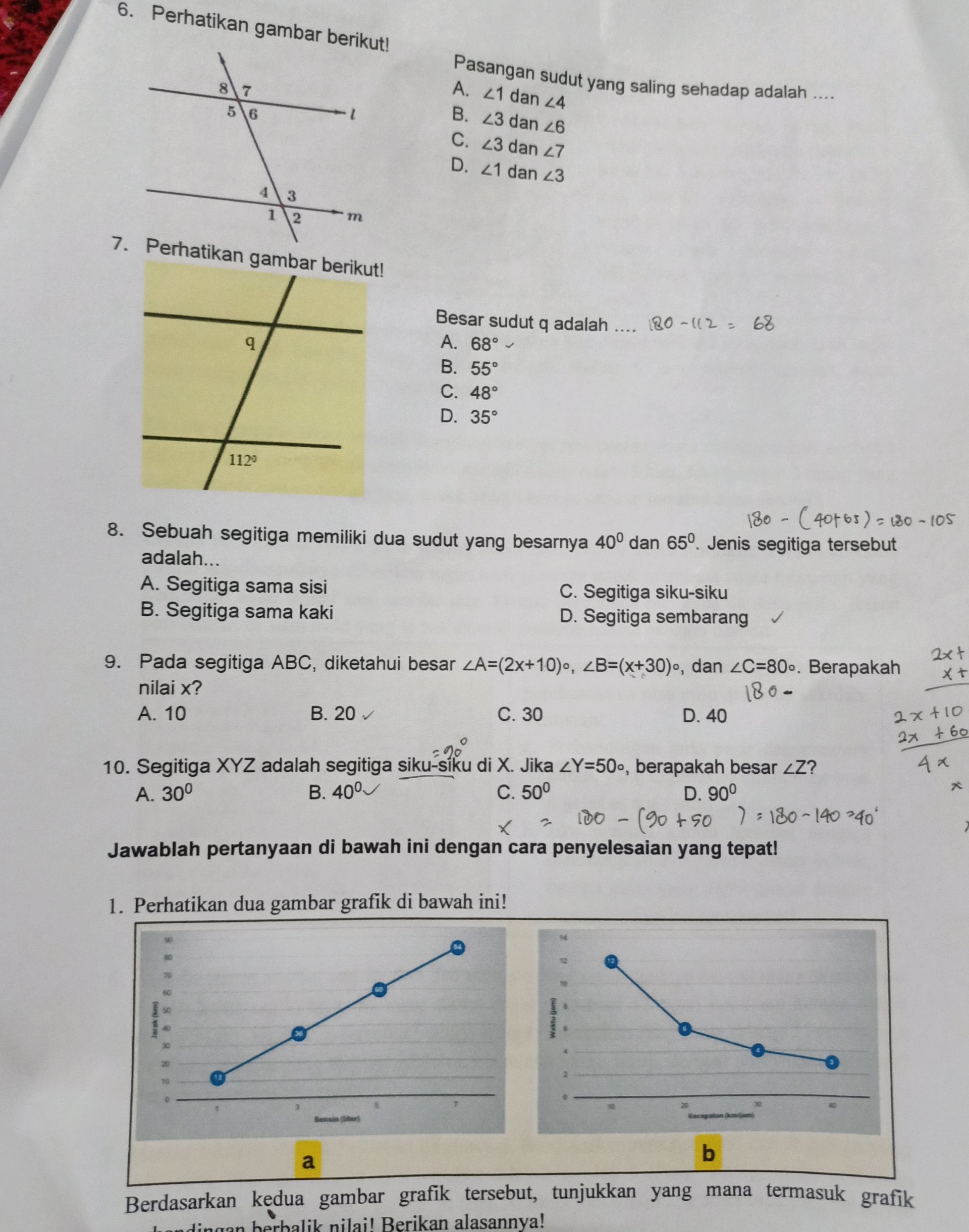 6. Perhatikan gambar berikut! Pasangan | StudyX