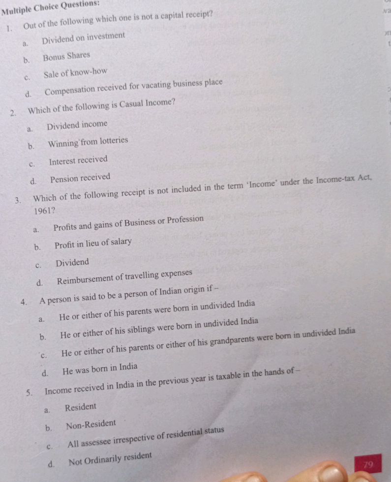 Multiple Choice Questions: 1. Out of the | StudyX