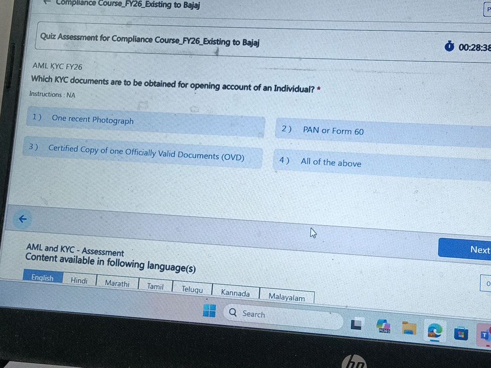AML KYC FY26 Which KYC documents are to be | StudyX