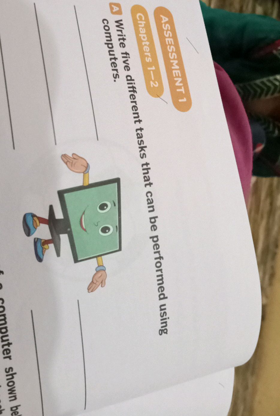 A Write five different tasks that can be | StudyX