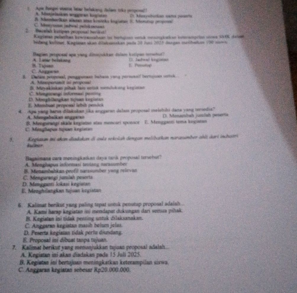 1. Apa fungsi utama latar belakang dalam | StudyX