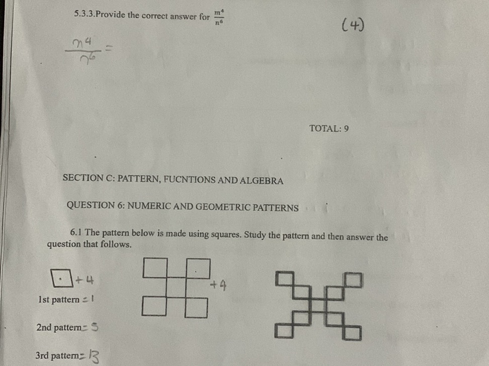 5.3.3. Provide the correct answer for $ | StudyX