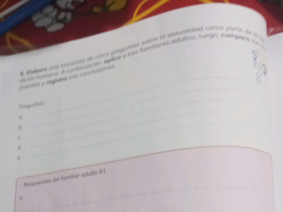 6. Elabore une encuesta de cinco preguntos | StudyX