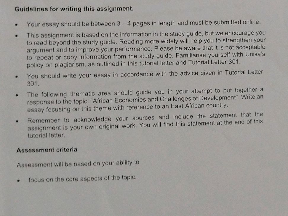 Guidelines for writing this assignment. * | StudyX