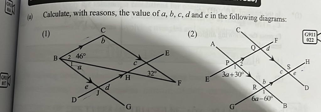 (a) Calculate, with reasons, the value of a, | StudyX
