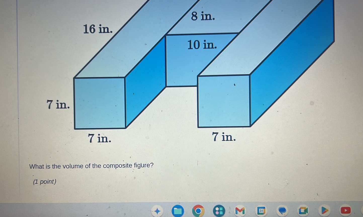 What is the volume of the composite figure? | StudyX