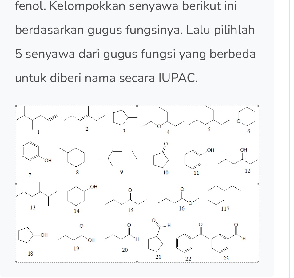 Kelompokkan senyawa berikut ini berdasarkan | StudyX