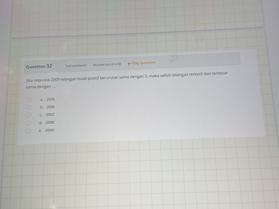 Jika rata-rata 2009 bilangan bulat positif | StudyX