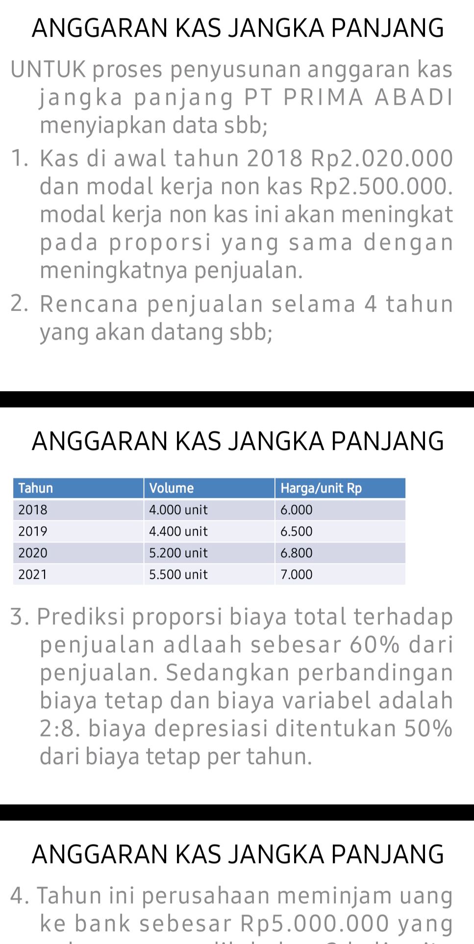 1. Kas di awal tahun 2018 Rp2.020.000 dan | StudyX