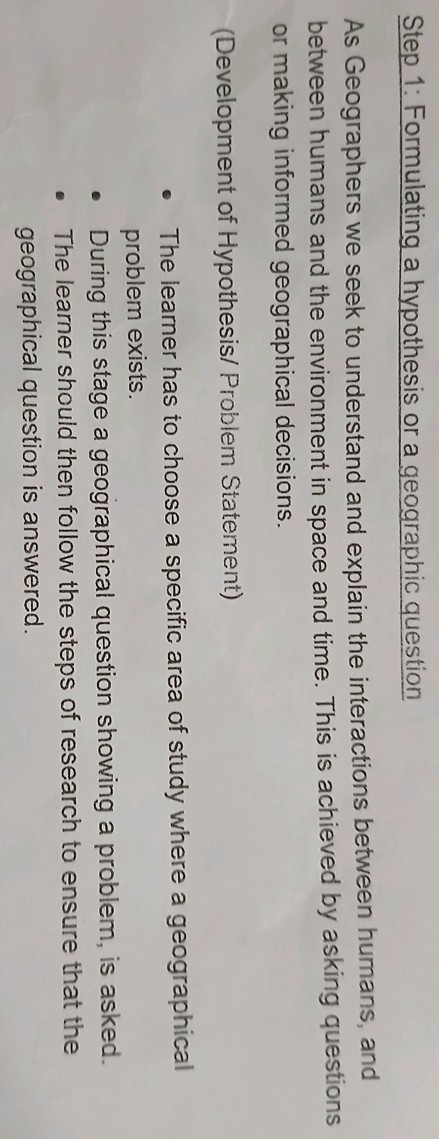 Step 1: Formulating a hypothesis or a | StudyX