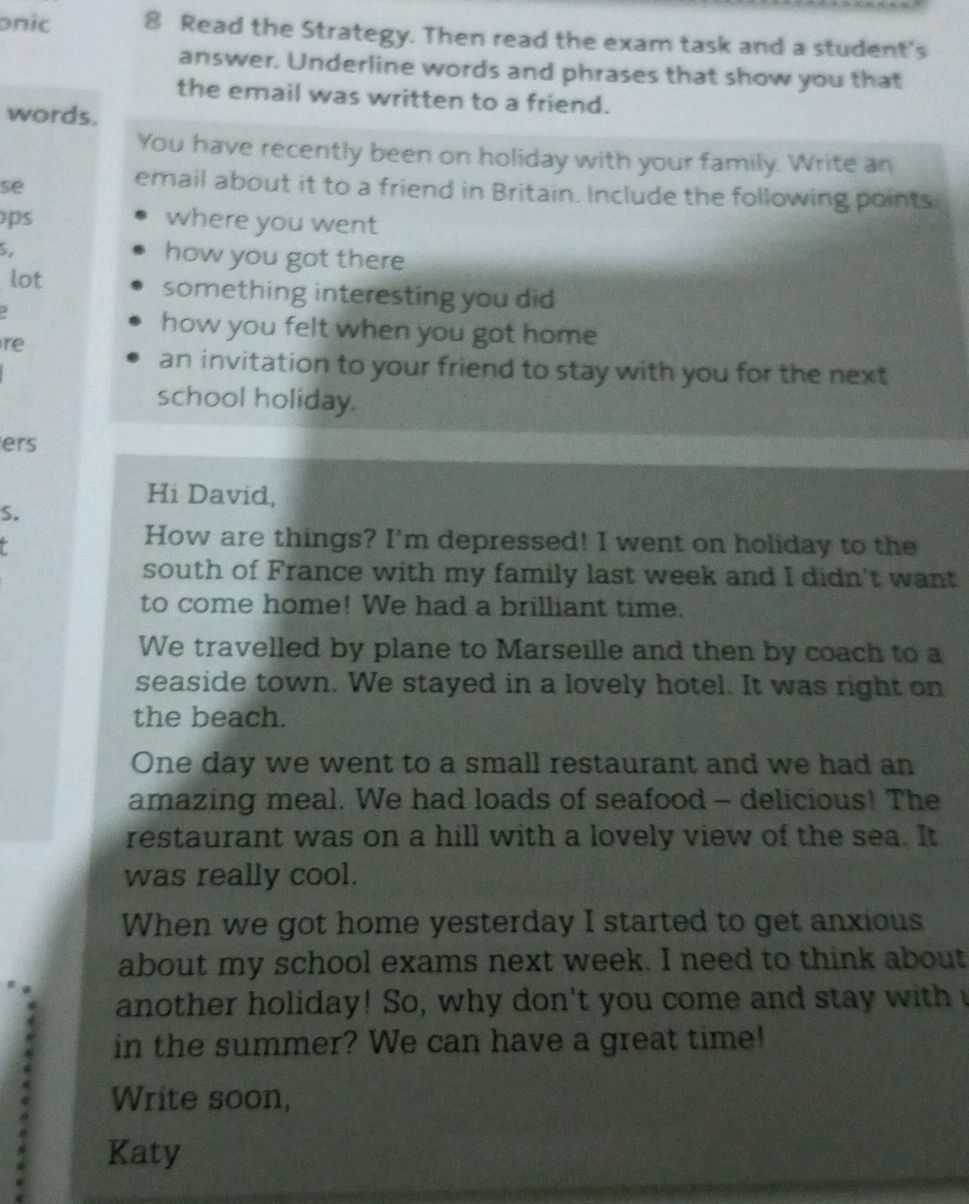 8 Read the Strategy. Then read the exam task | StudyX