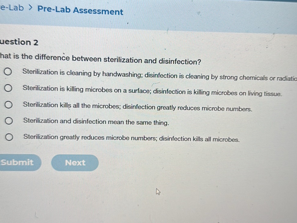What is the difference between sterilization | StudyX