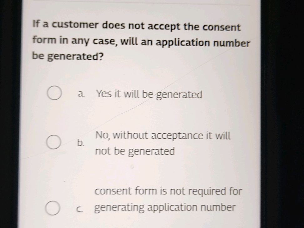 If a customer does not accept the consent | StudyX