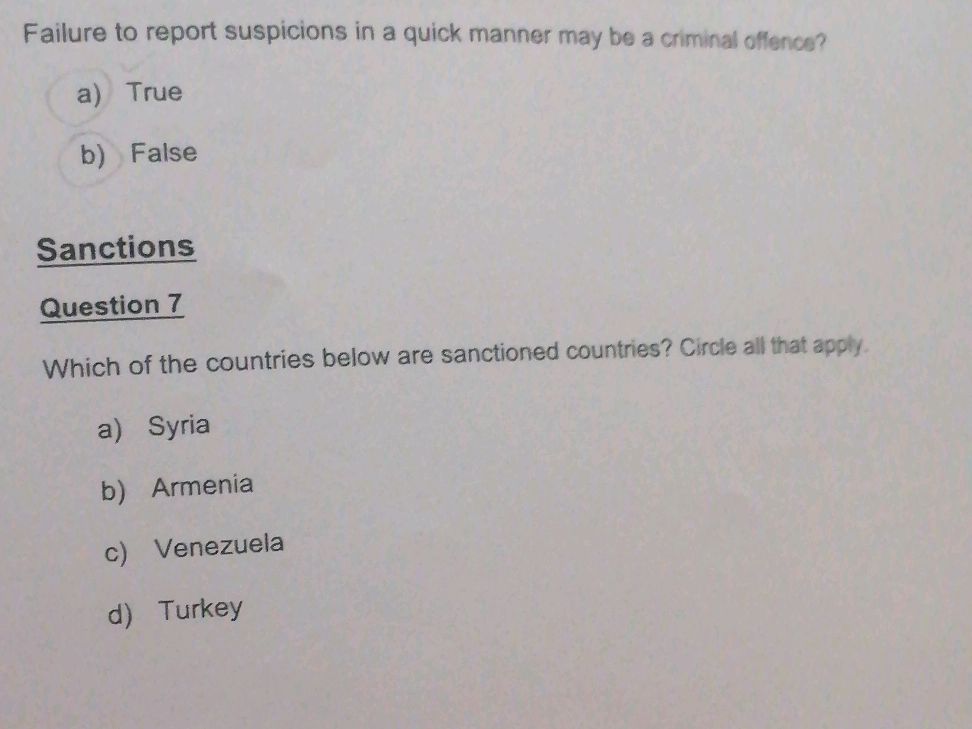 Failure to report suspicions in a quick | StudyX