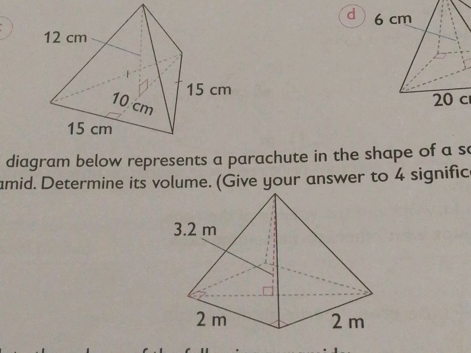 The diagram below represents a parachute in | StudyX