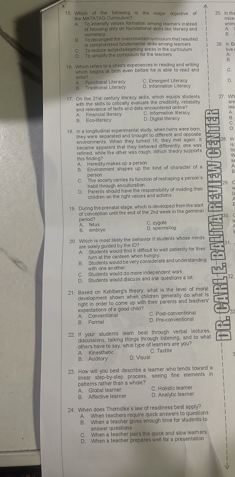 15. Which of the following is the major | StudyX