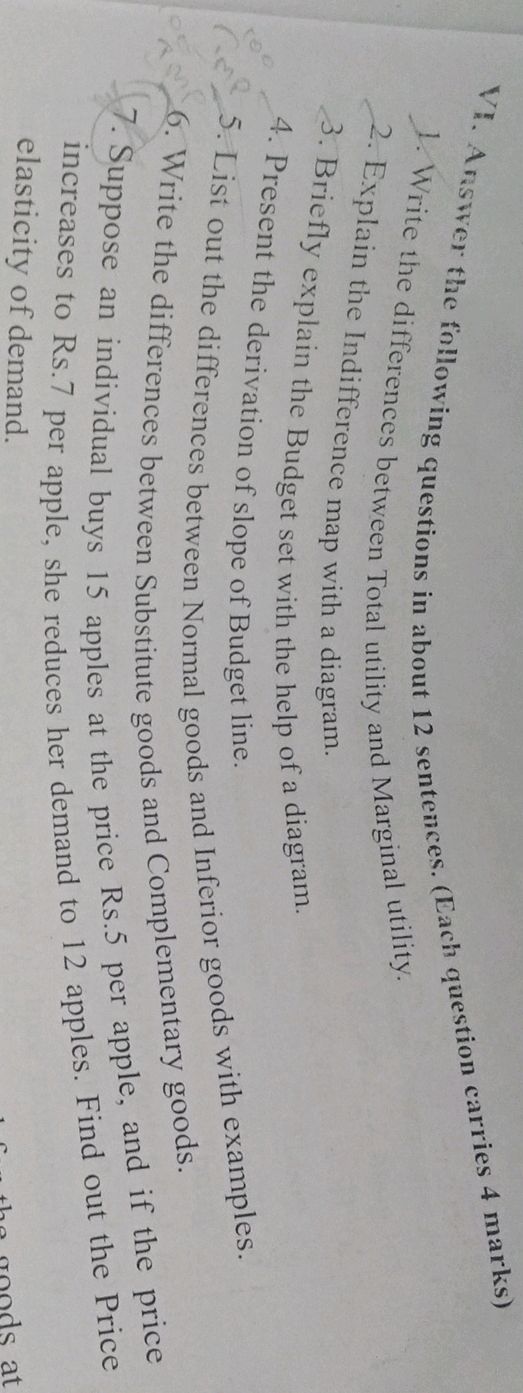 1. Write the differences between Total | StudyX