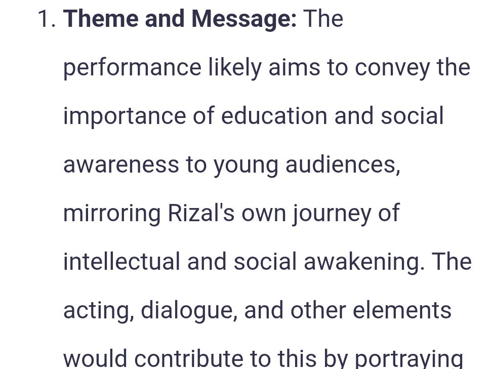 1. Theme and Message: The performance | StudyX
