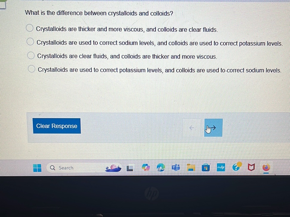 What is the difference between crystalloids | StudyX
