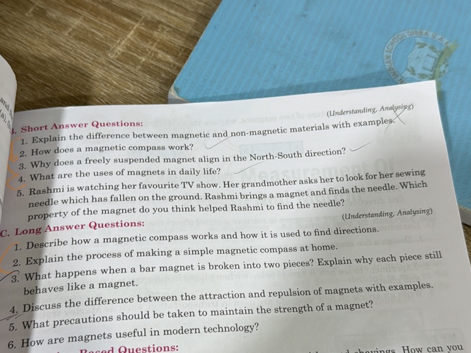 Short Answer Questions: 1. Explain the | StudyX