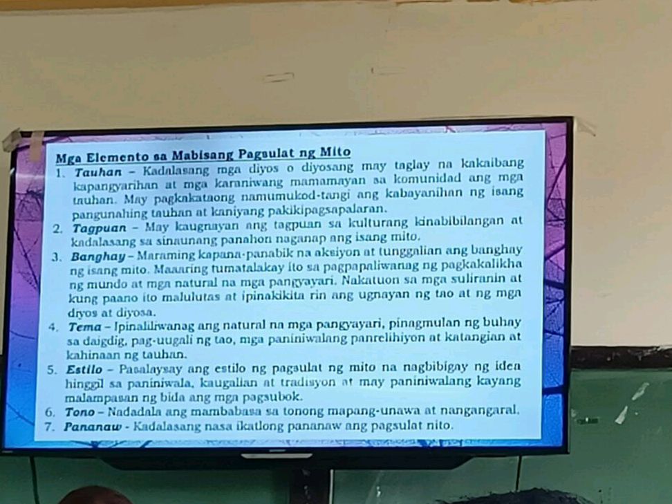 Mga Elemento sa Mabisang Pagsulat ng Mito | StudyX