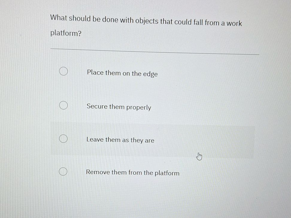 What should be done with objects that could | StudyX