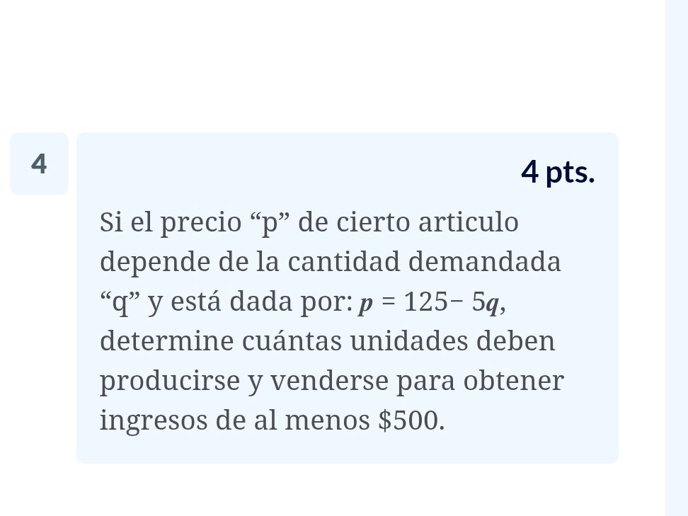 Si el precio "p" de cierto articulo depende | StudyX