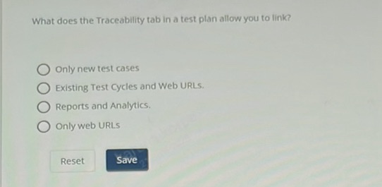 What does the Traceability tab in a test | StudyX