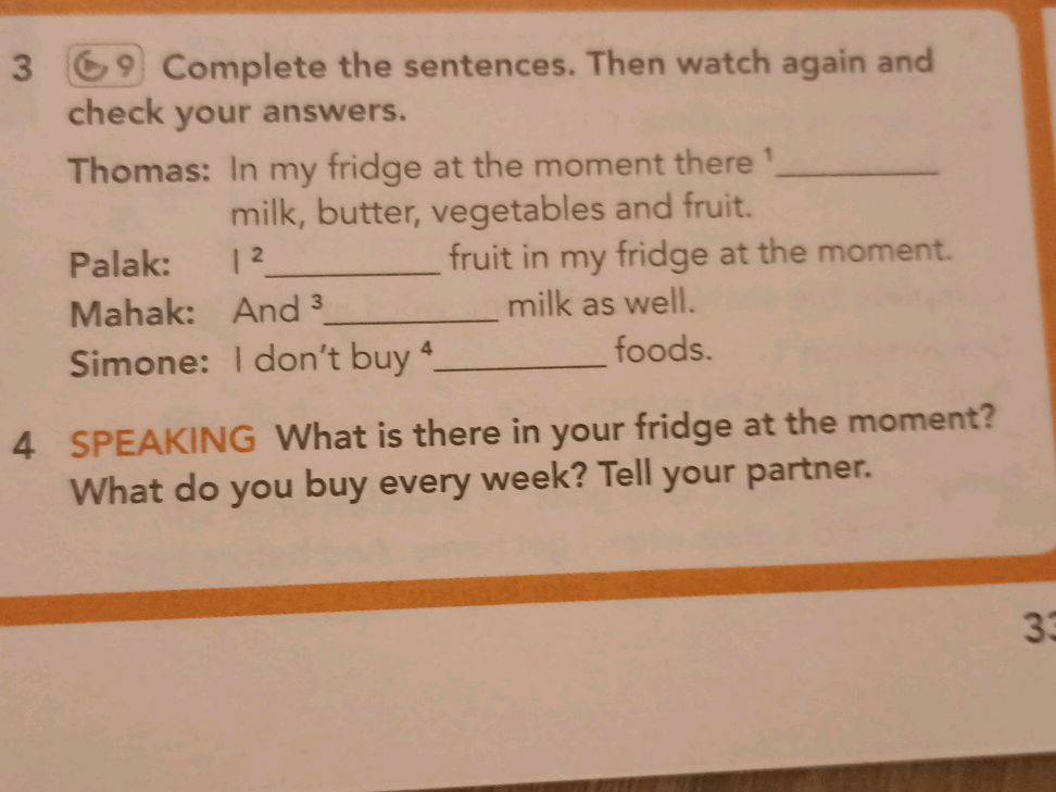 3 Complete the sentences. Then watch again | StudyX