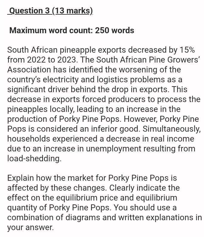 Question 3 (13 marks) Maximum word count: | StudyX