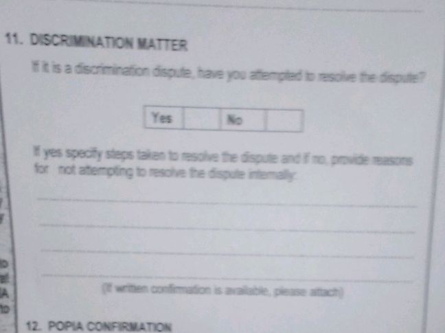 11. DISCRIMINATION MATTER If it is a | StudyX