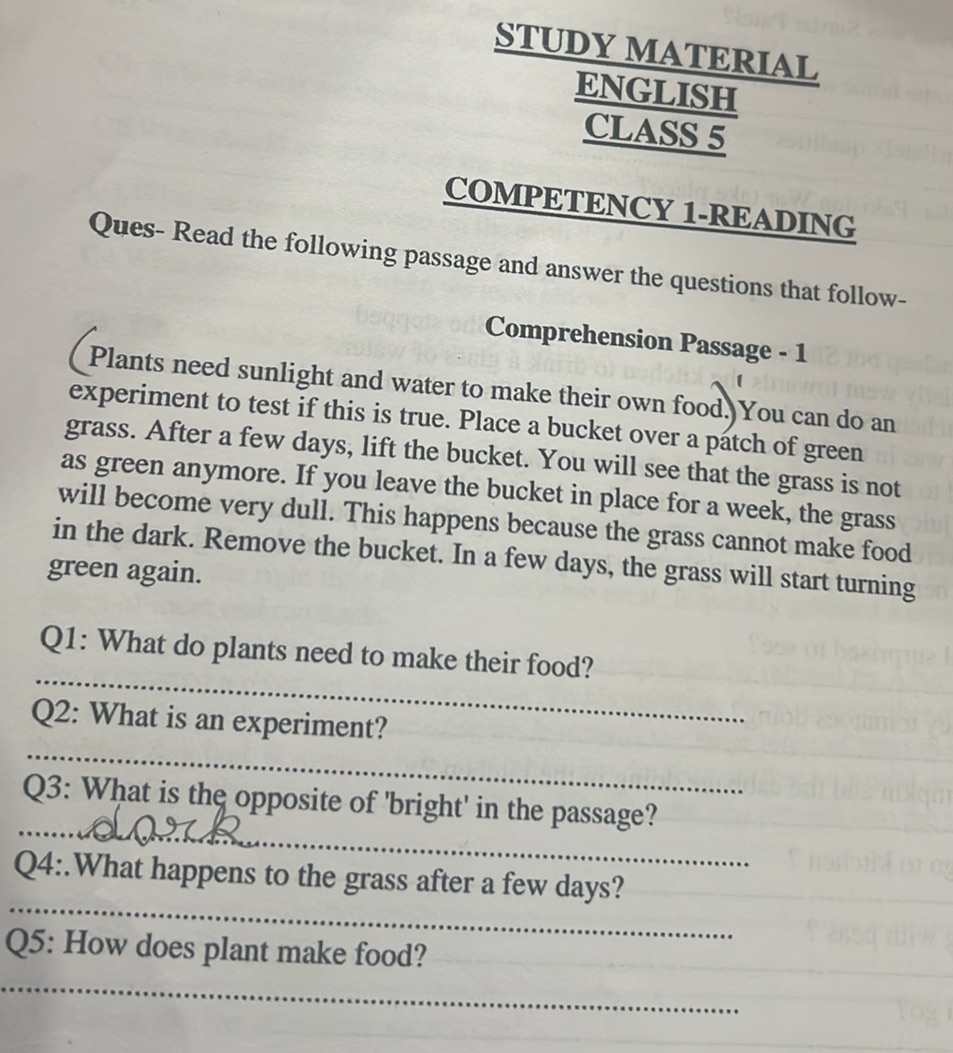 Read the following passage and answer the | StudyX
