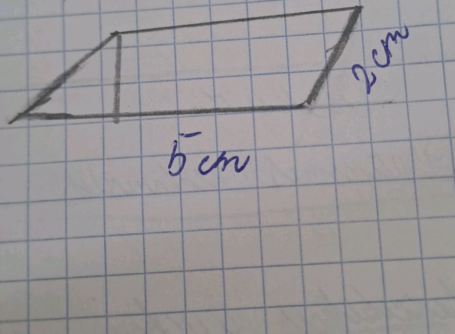 The image shows a parallelogram with a base | StudyX