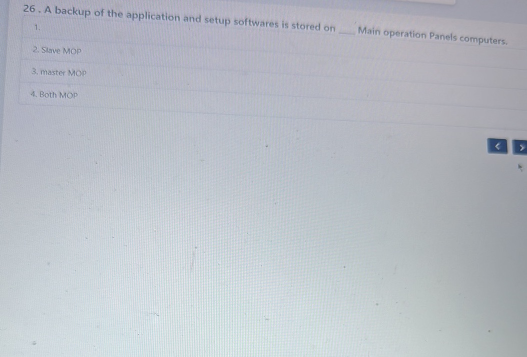 26. A backup of the application and setup | StudyX