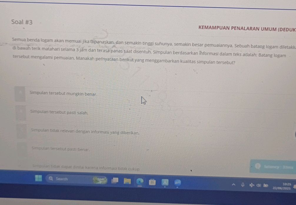 Soal #3 Semua benda logam akan memuai jika | StudyX