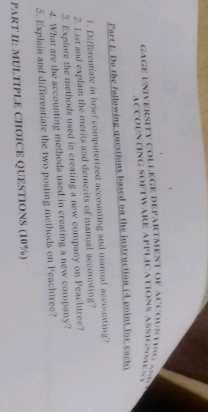 Part 1: Do the following questions based on | StudyX