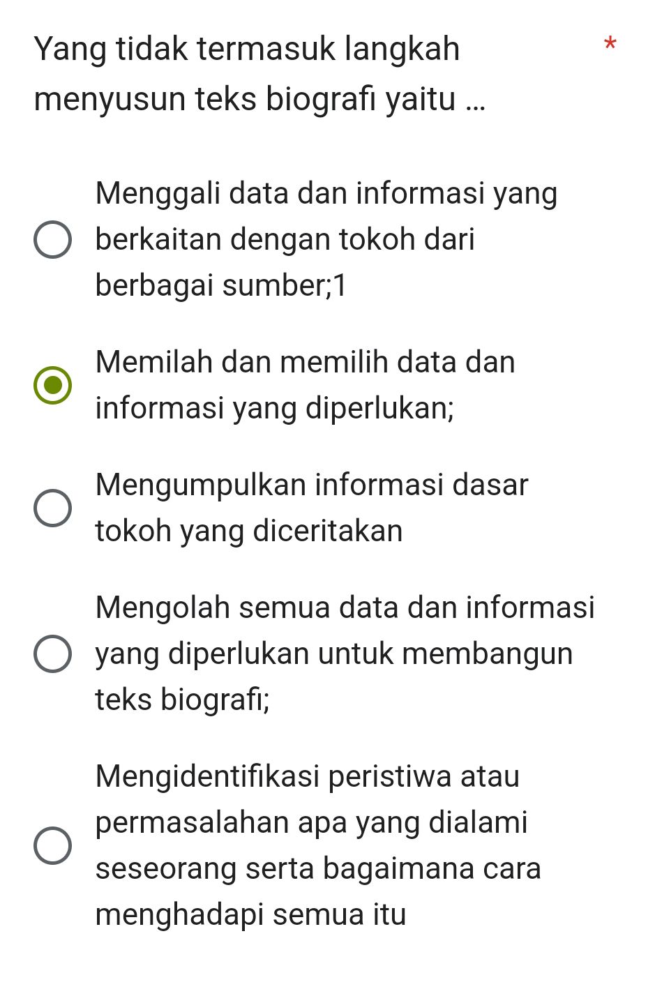 Yang tidak termasuk langkah menyusun teks | StudyX