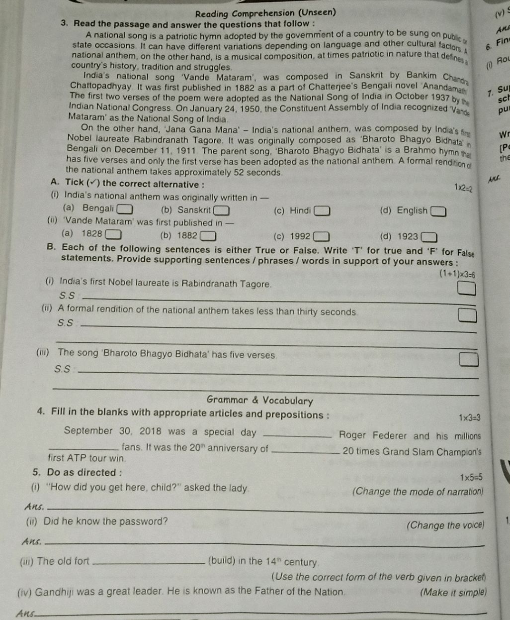 3. Read the passage and answer the questions | StudyX