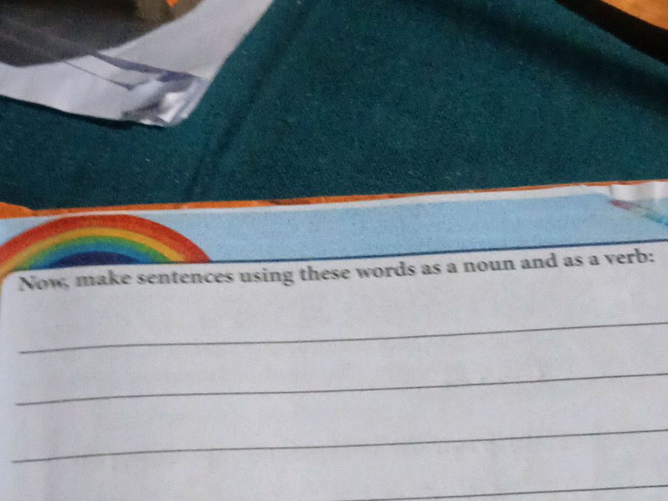 Now, make sentences using these words as a | StudyX