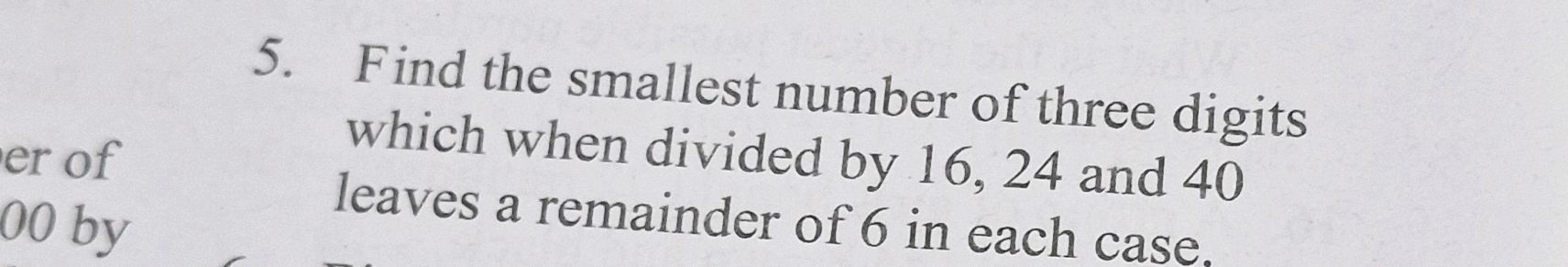 Find the smallest number of three digits | StudyX