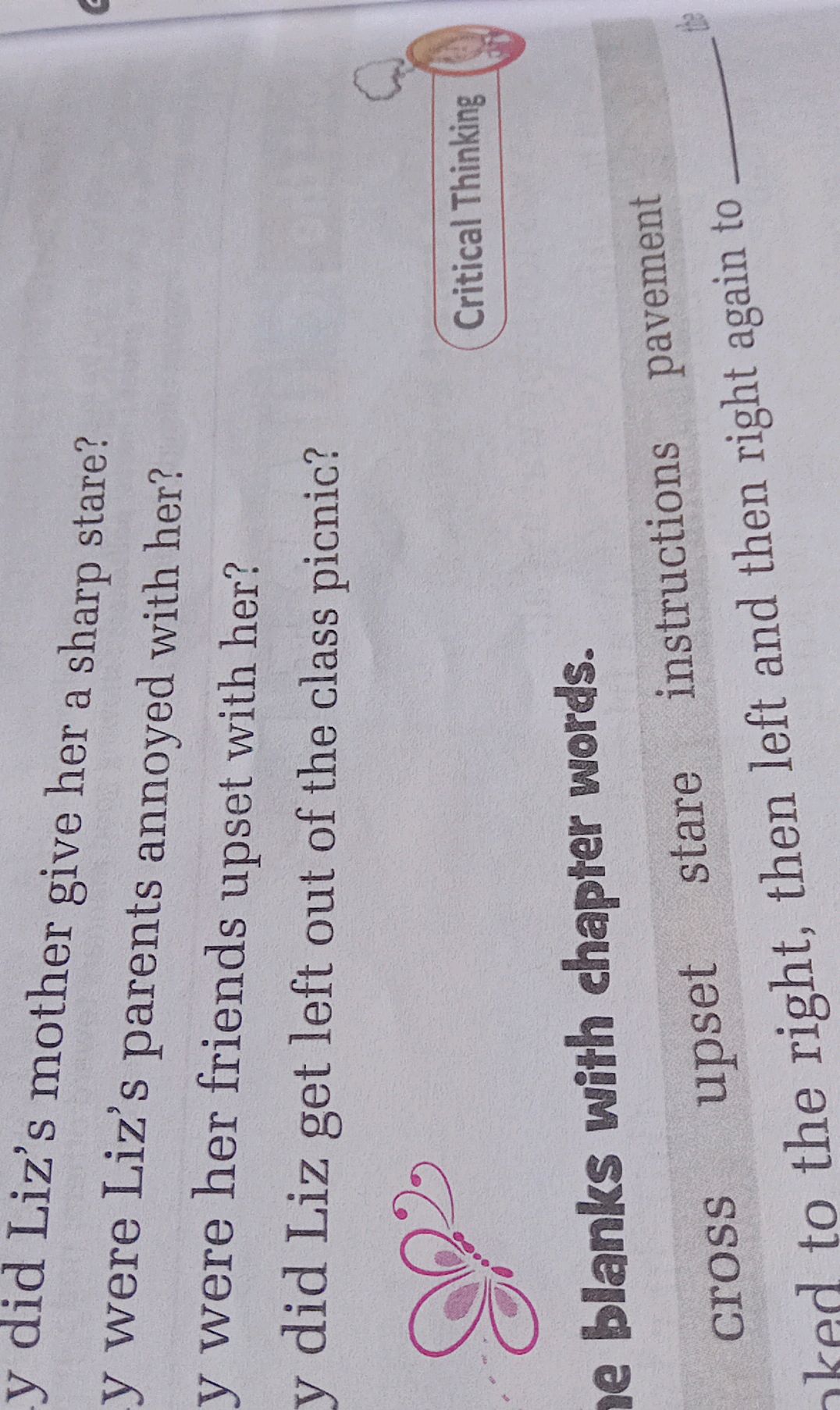 Fill in the blanks with chapter words. | StudyX