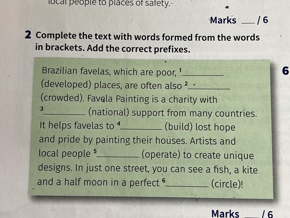 2 Complete the text with words formed from | StudyX