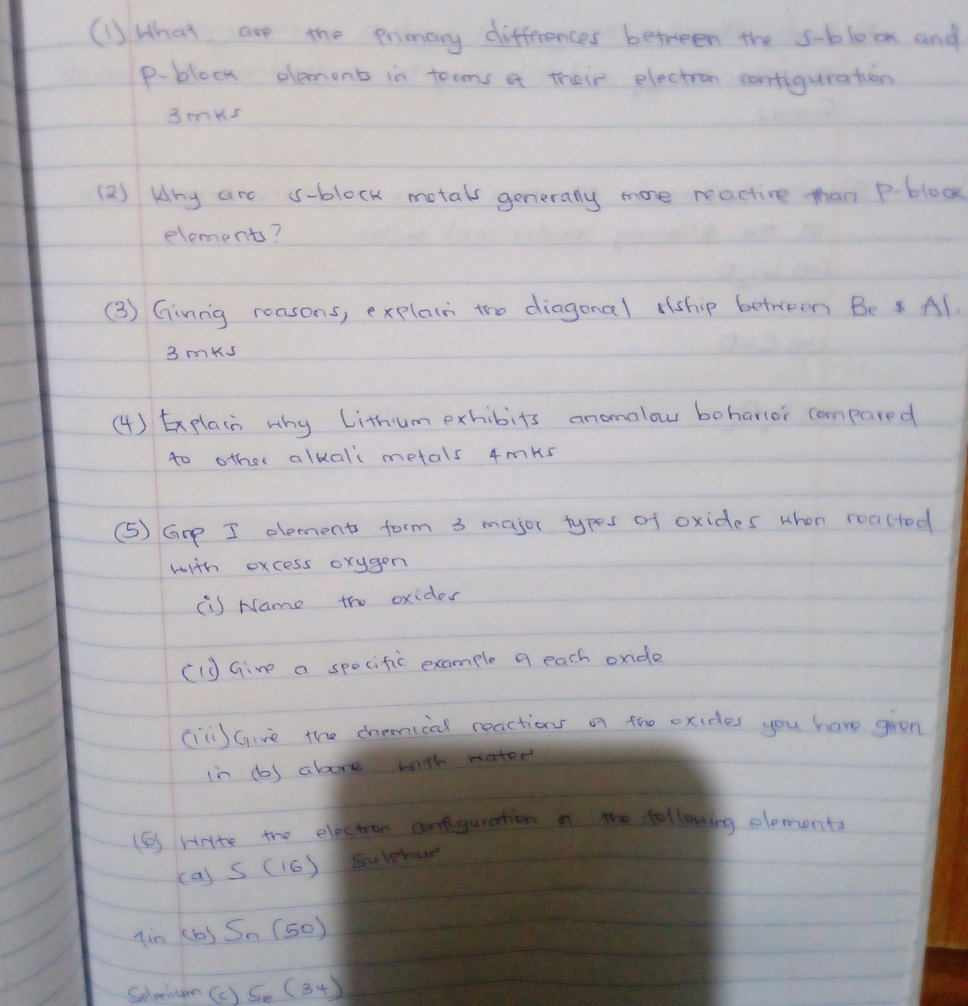 (1) What are the primary differences between | StudyX