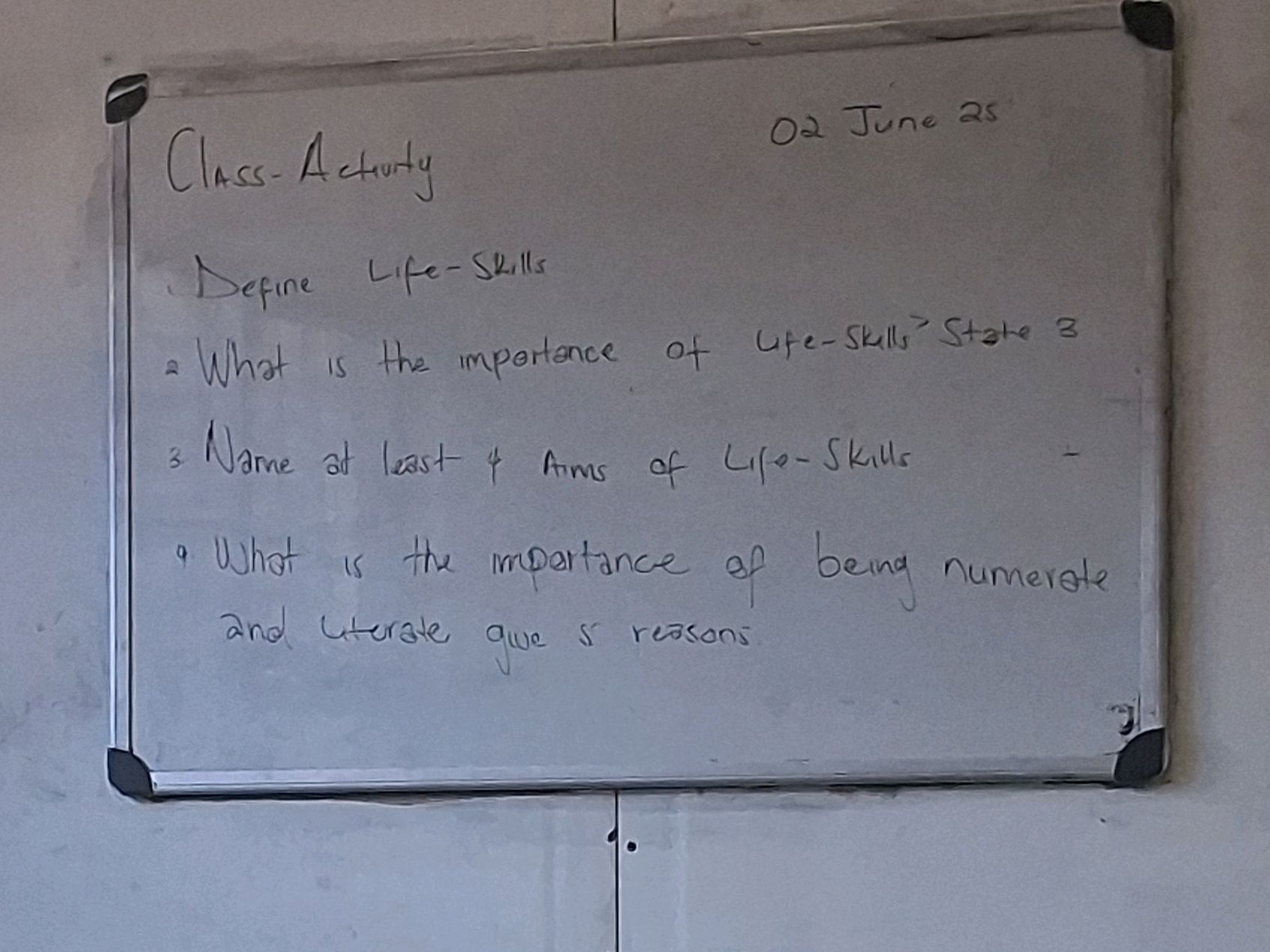 Define Life-Skills What is the importance | StudyX